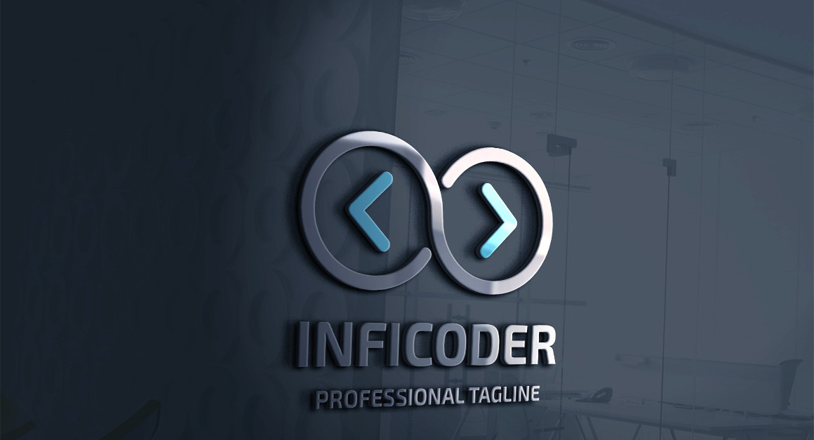 Infinity Coder Logo Template #159796 - TemplateMonster