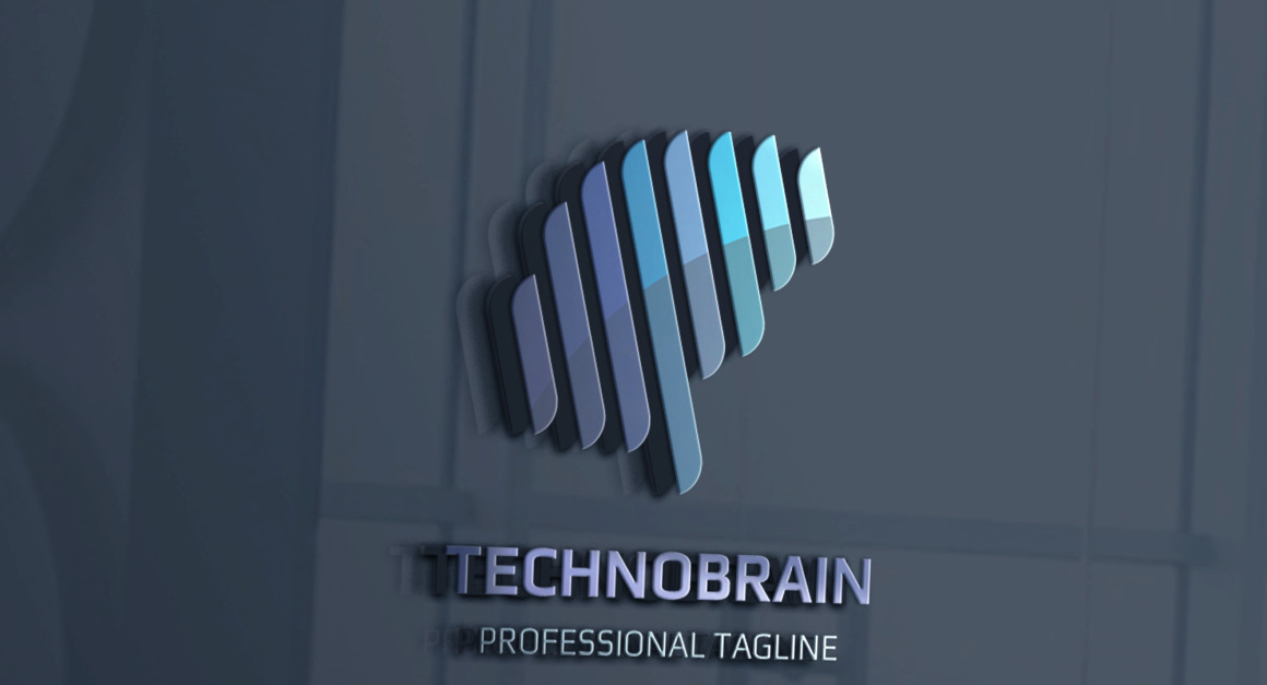 Techno Brain Logo Template #159762 - TemplateMonster