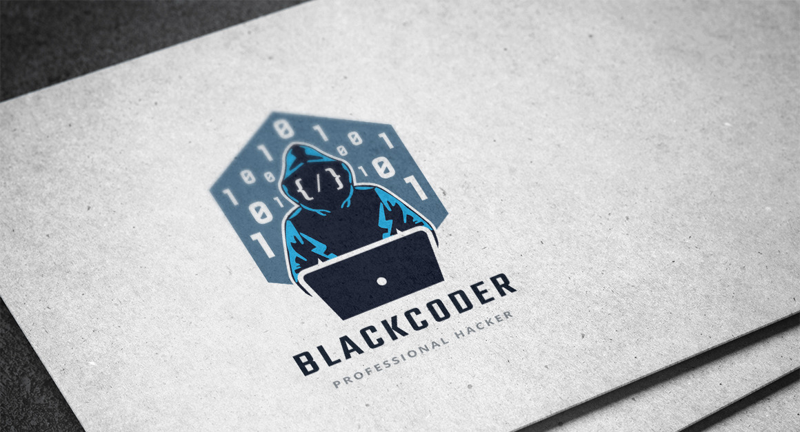 Black Coder Logo Template #159882 - TemplateMonster