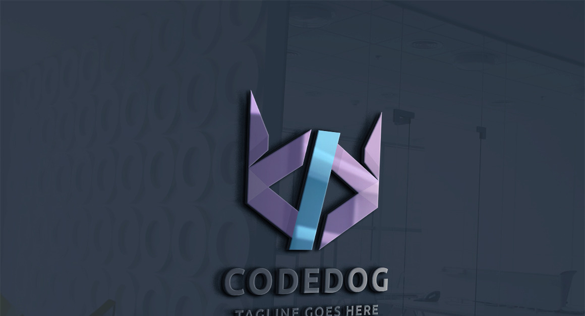 Code Dog Logo Template #159877 - TemplateMonster
