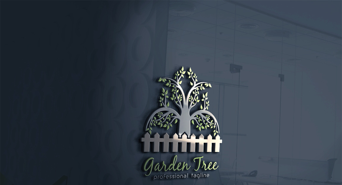 Garden Tree Logo Template #159893 - TemplateMonster