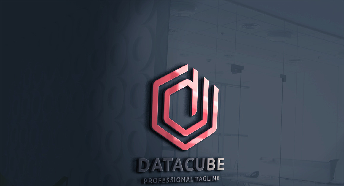 Data Cube Letter D Logo Template #159978 - TemplateMonster