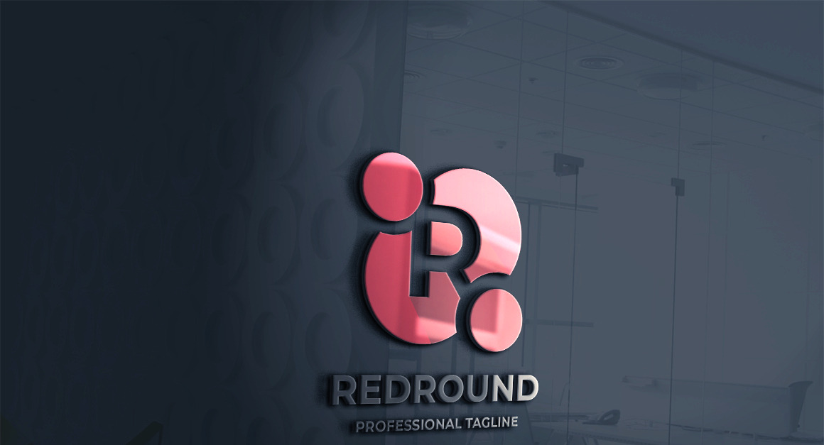 Red Round Letter Logo Template #159968 - TemplateMonster