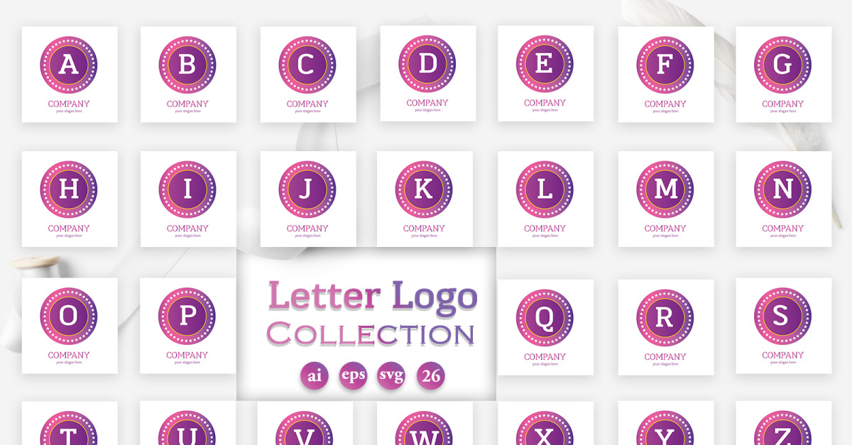 Best Letter Design Collection Logo Template