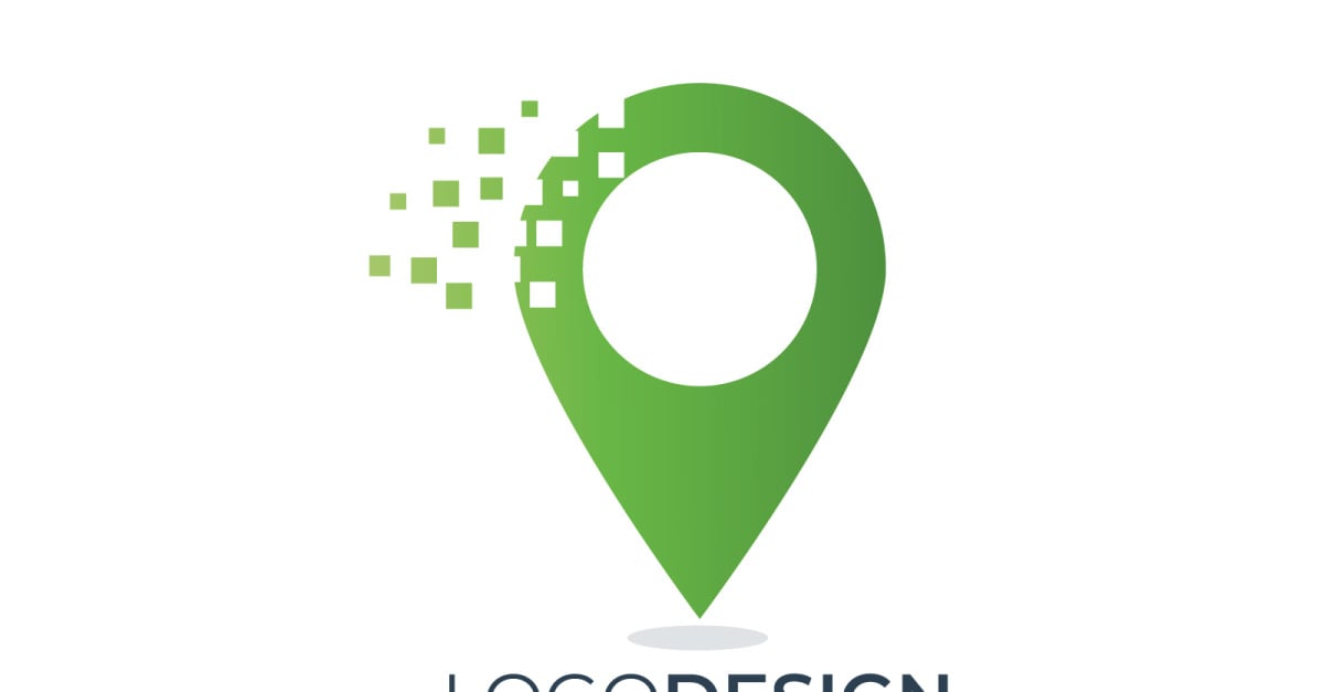 Pin Pixel Location Logo Template #160318 - TemplateMonster