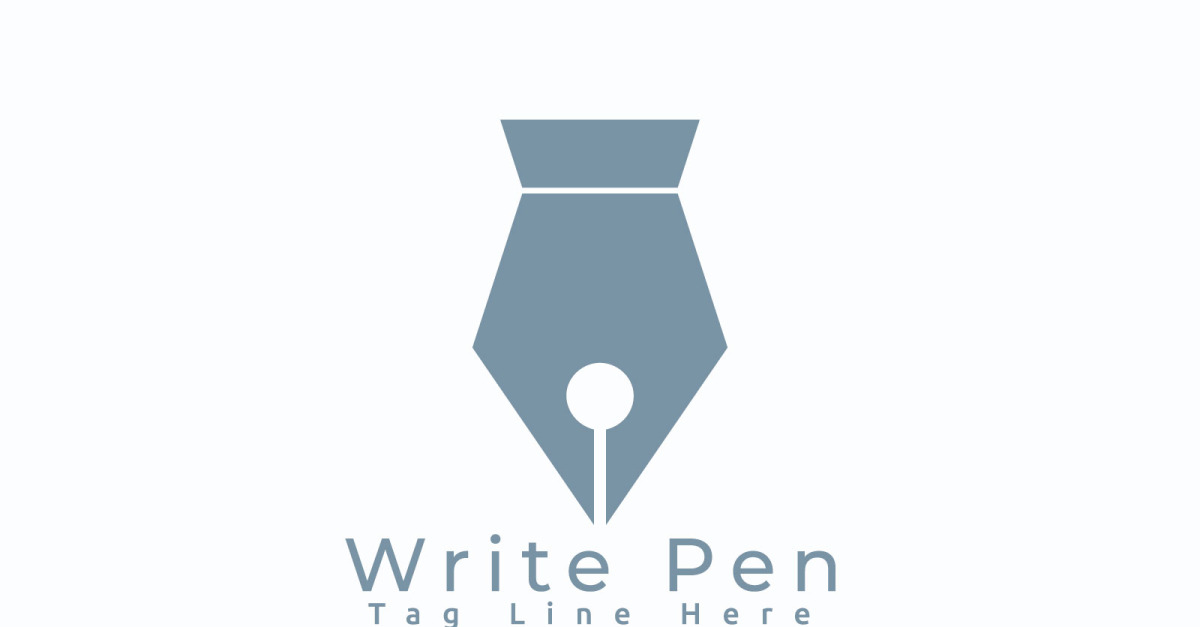 Write Pen Logo Template #160301 - TemplateMonster