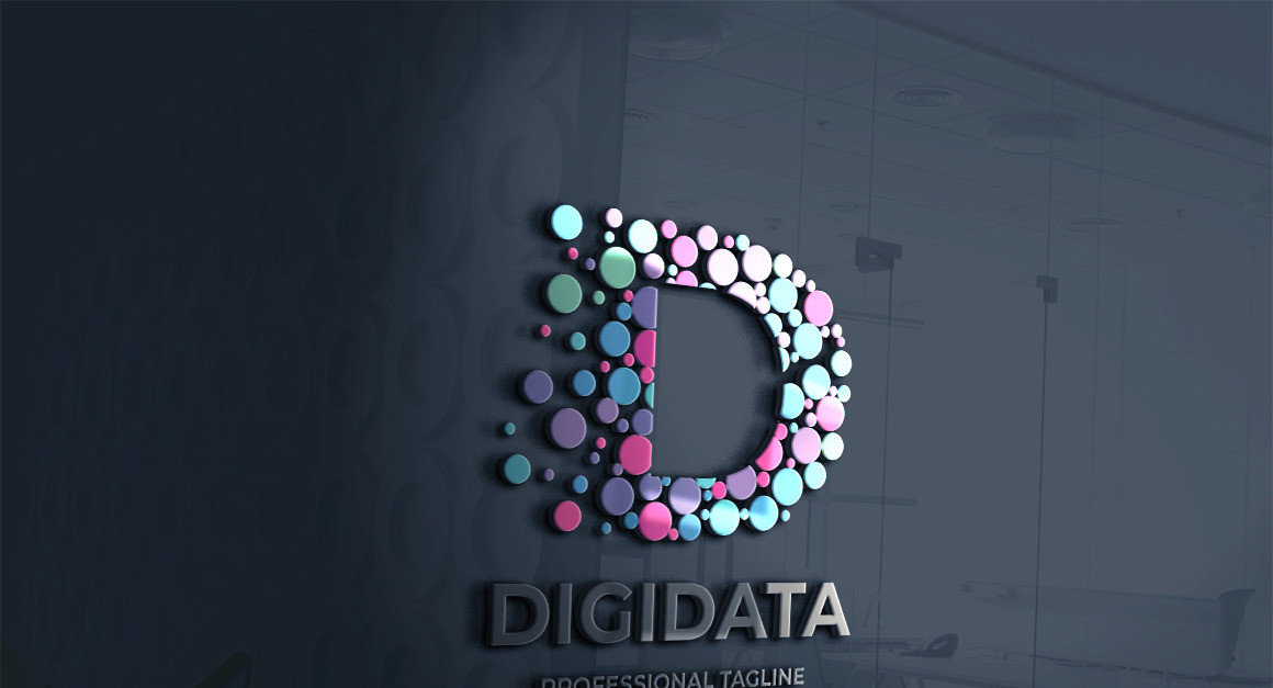 Digital Data Logo Template #160426 - TemplateMonster