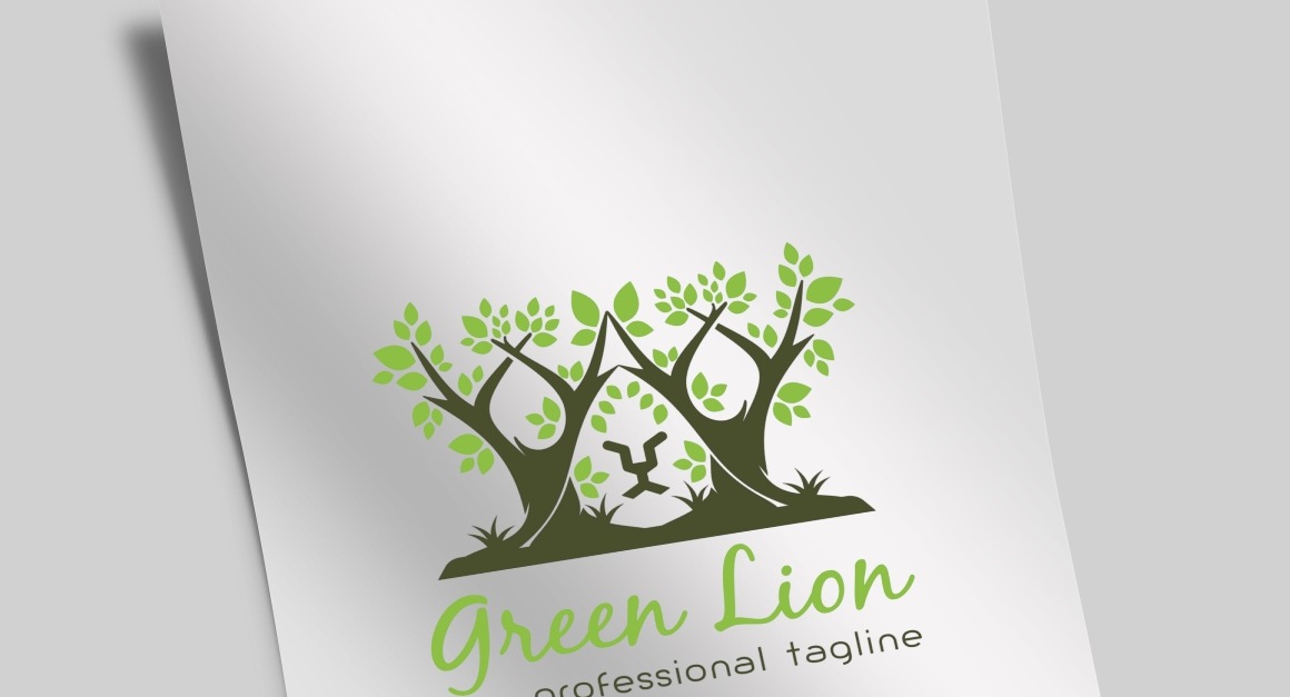 Green Lion Logo Template #160413 - TemplateMonster