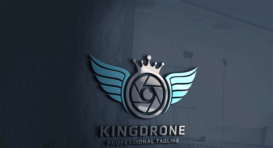 King Drone Logo Template #160421 - TemplateMonster