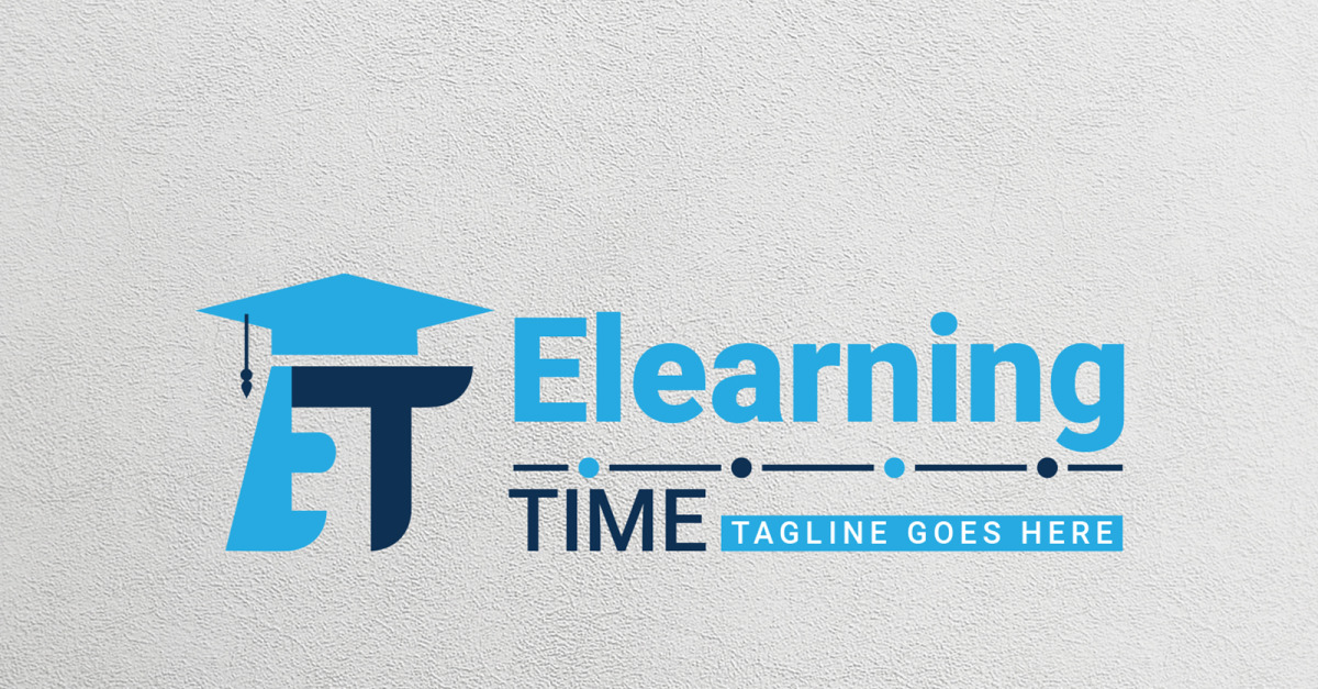 Modèle de logo ELearning Time -ET #160422 - TemplateMonster