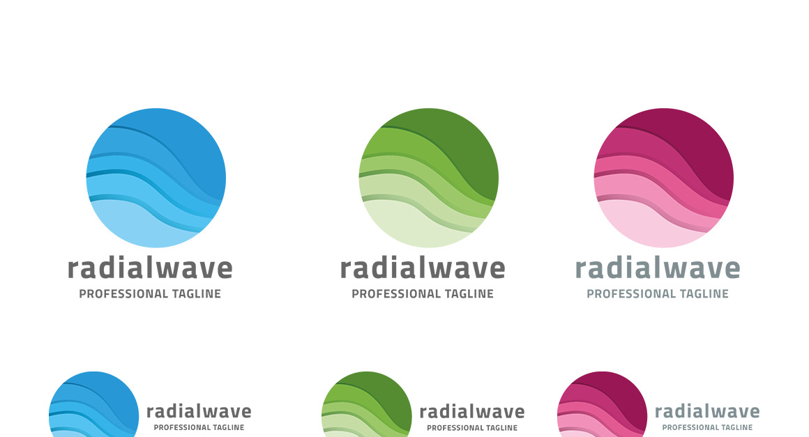 Radial Wave Logo Template #160436 - TemplateMonster
