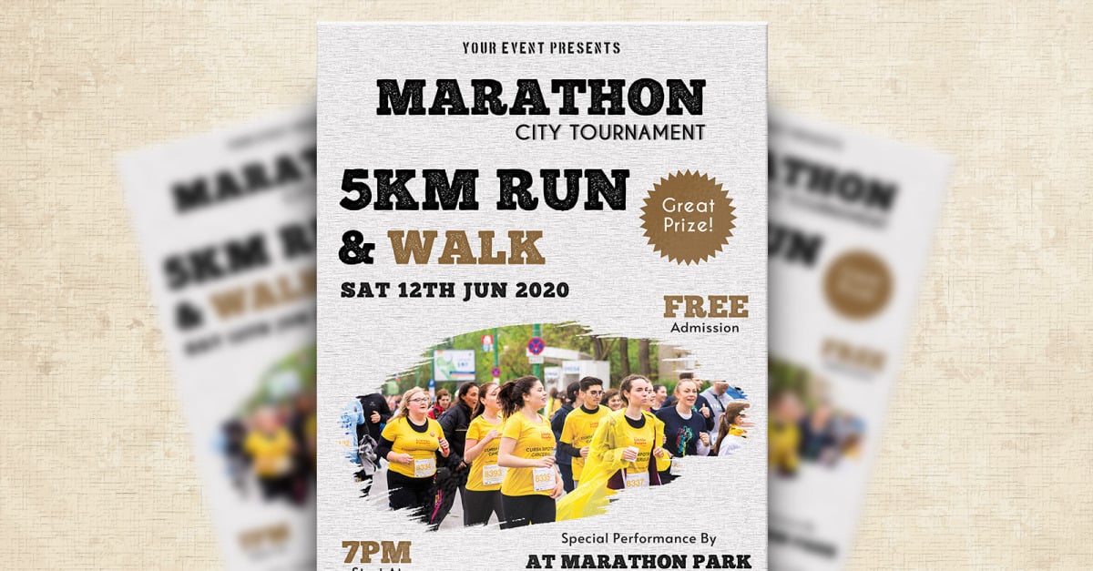 Discourse - Marathon Event Flyer Design - Corporate Identity Template