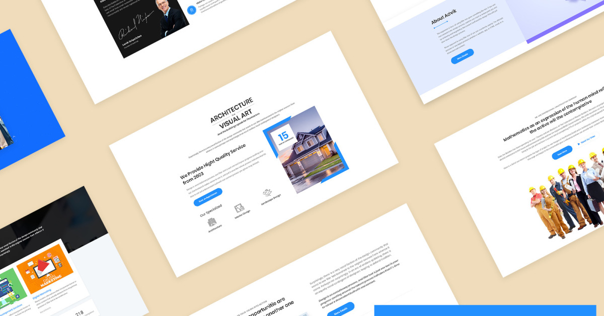 20 Descriptions Blocks Web-UI Kit #160771 - TemplateMonster