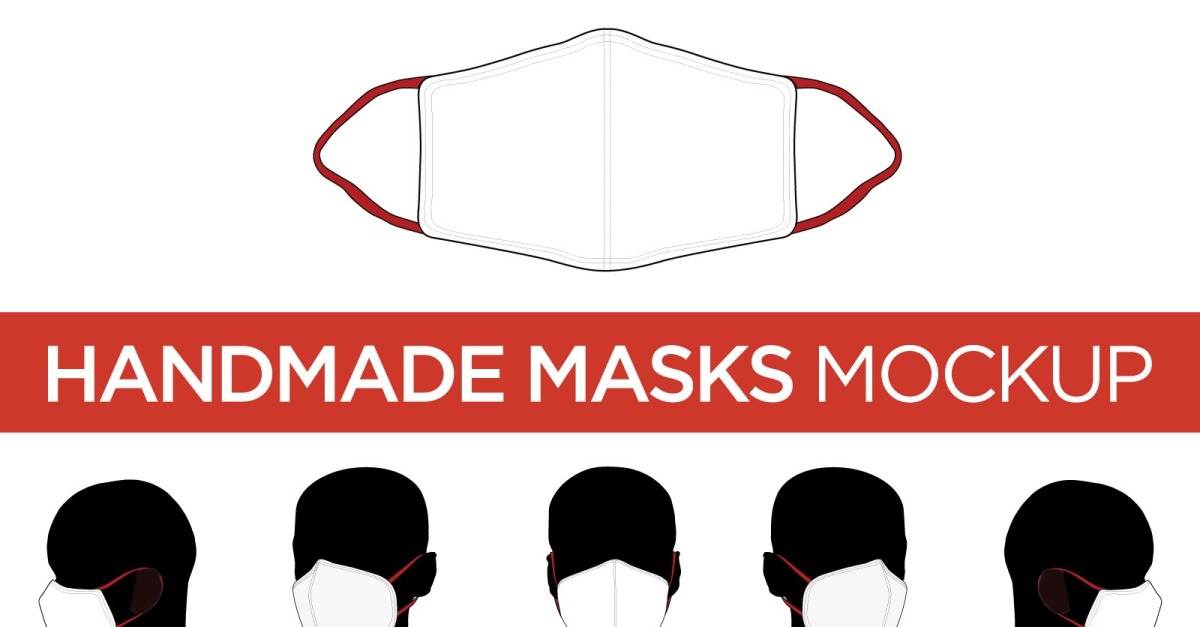 Handmade Mask - Vector Template product mockup