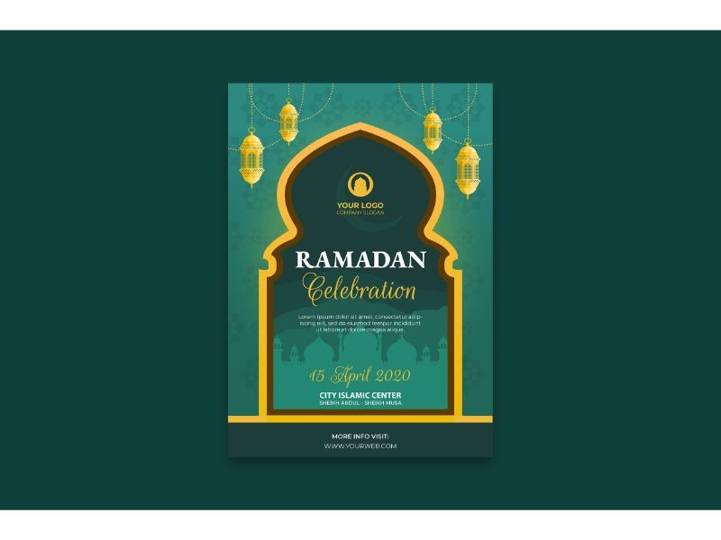 Poster Ramadhan Celebration - Vector Image - TemplateMonster