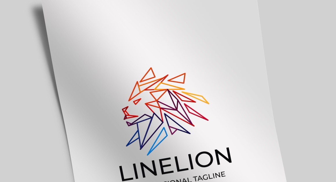 Modèle de logo de ligne Lion #160884 - TemplateMonster
