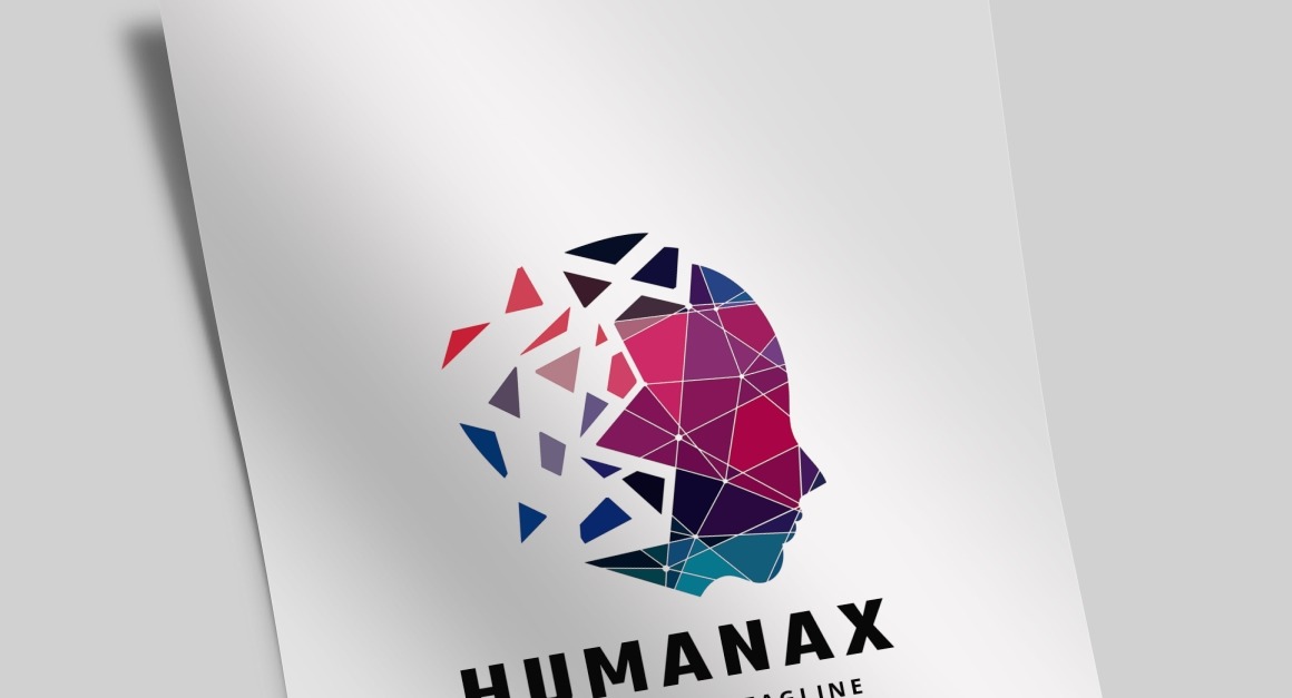 Human Virtual Data Logo Template #160934 - TemplateMonster