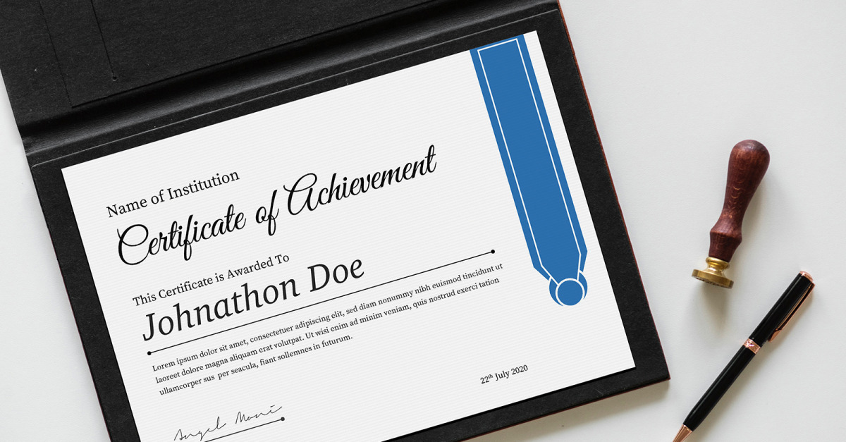 John Certificate Template #160949 - TemplateMonster