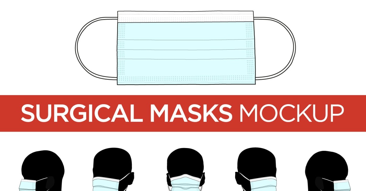 Surgical Mask - Vector Template product mockup