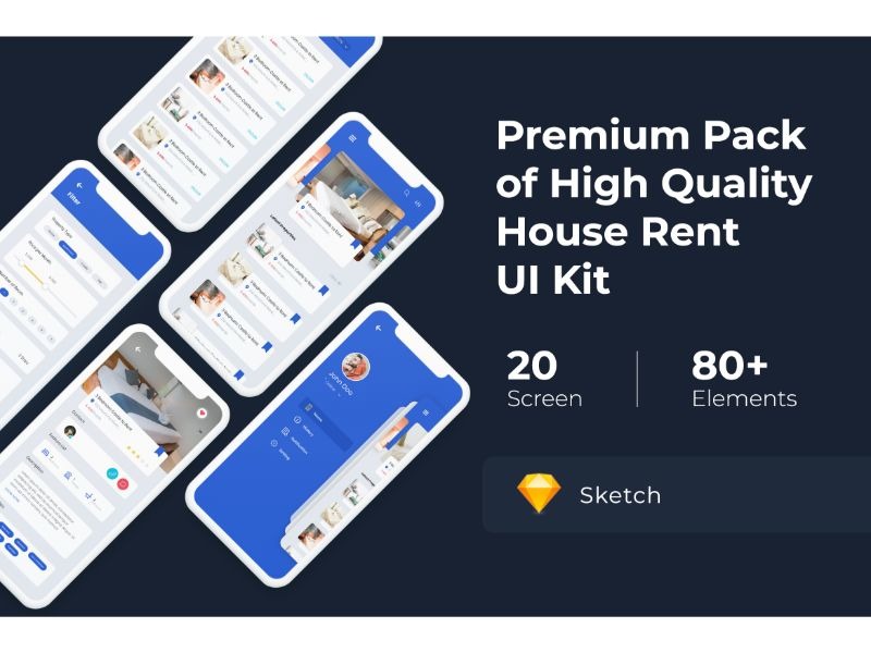 Mobile UI House Rent #161674 - TemplateMonster