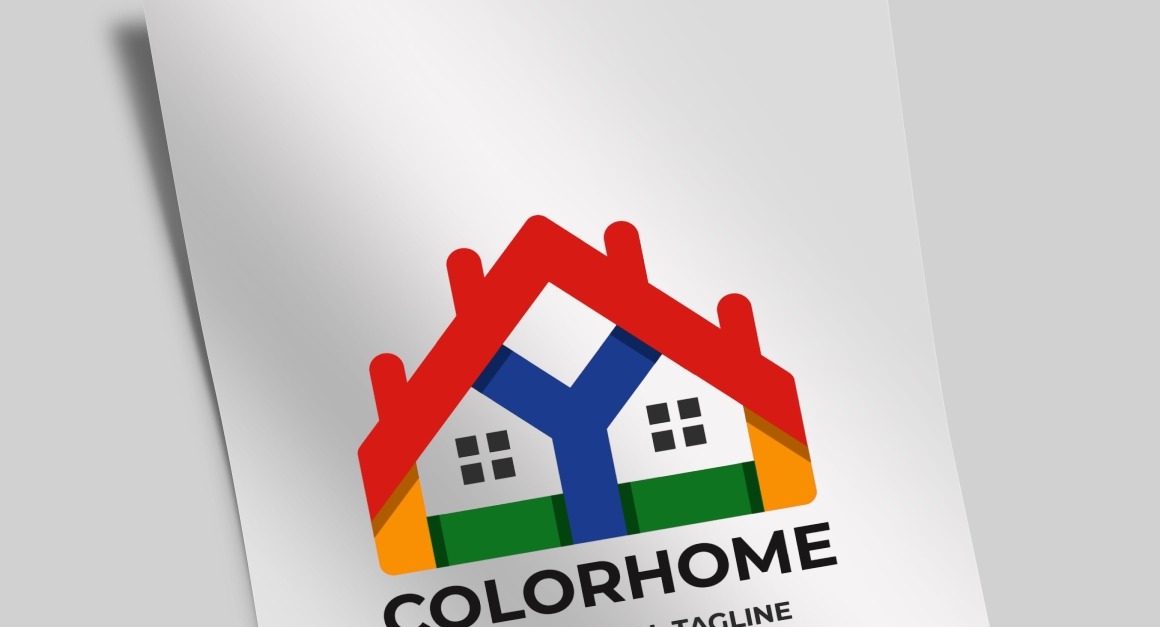 Color Home Logo Template #161961 - TemplateMonster