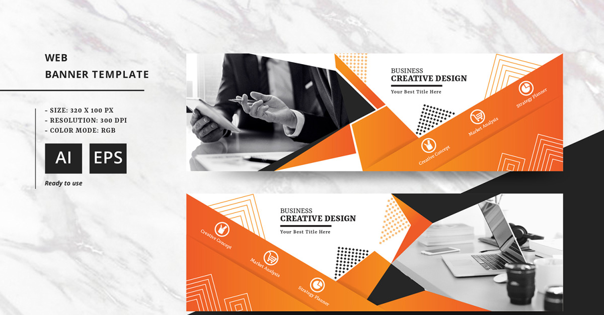 Web Banner - Corporate Identity Template - TemplateMonster