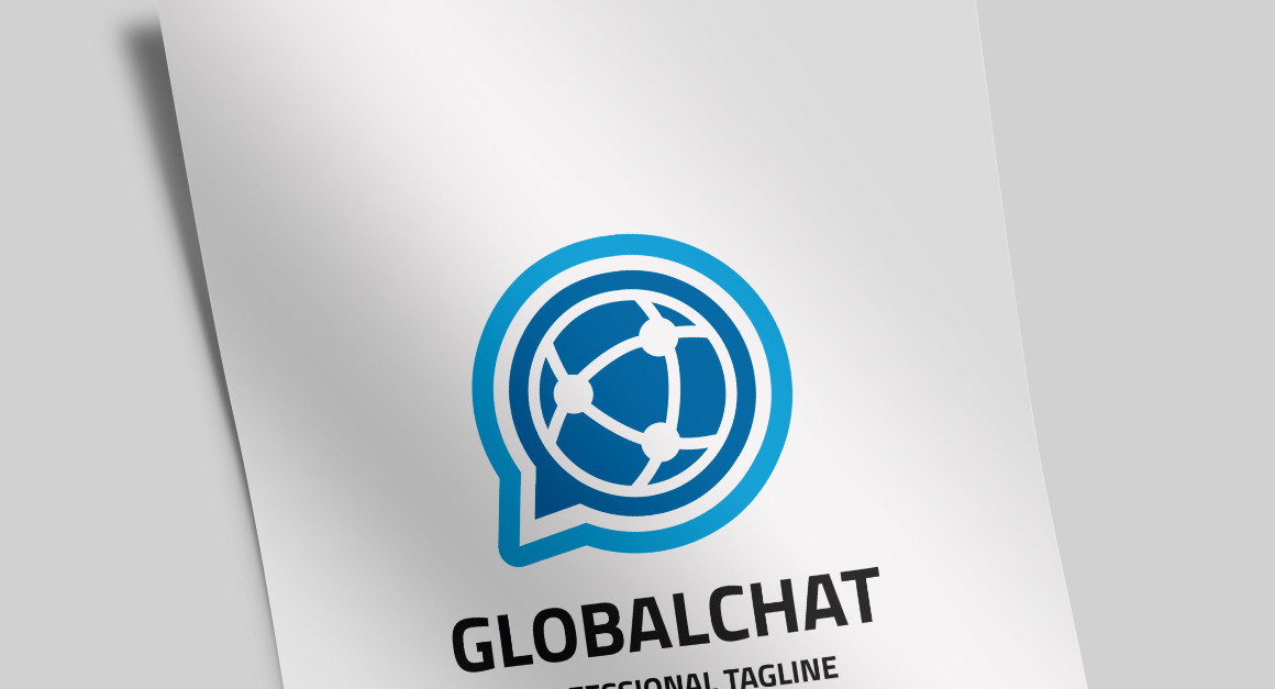 Global Chat Logo Template #162770 - TemplateMonster