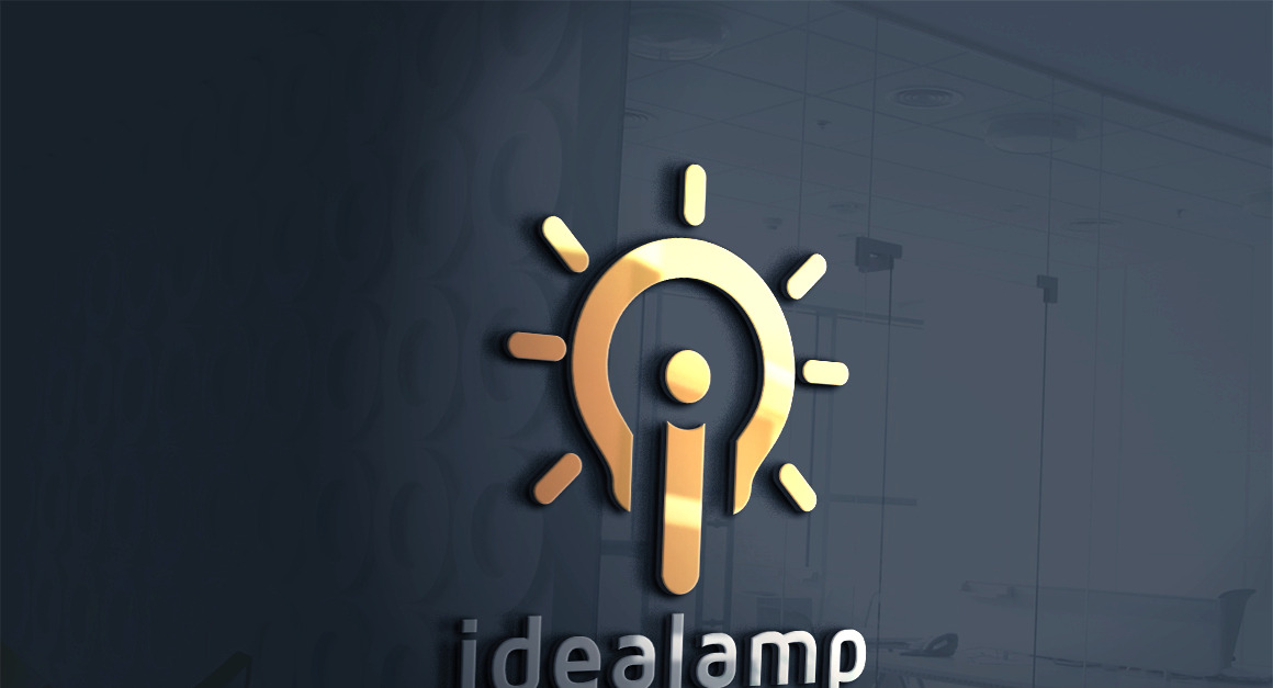 Idea Lamp letter i v.2 Logo Template - TemplateMonster