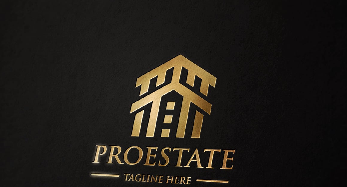 Professional Real Estate Logo Template - TemplateMonster