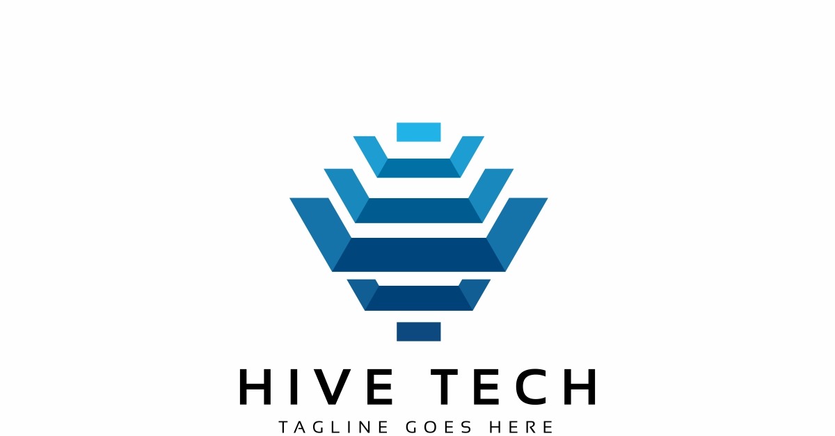 Plantilla de logotipo de Hive Tech #163354 - TemplateMonster
