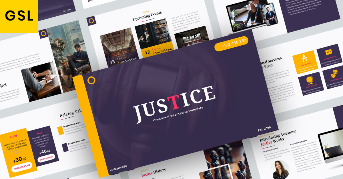 Justice Google Slides #163533 - TemplateMonster