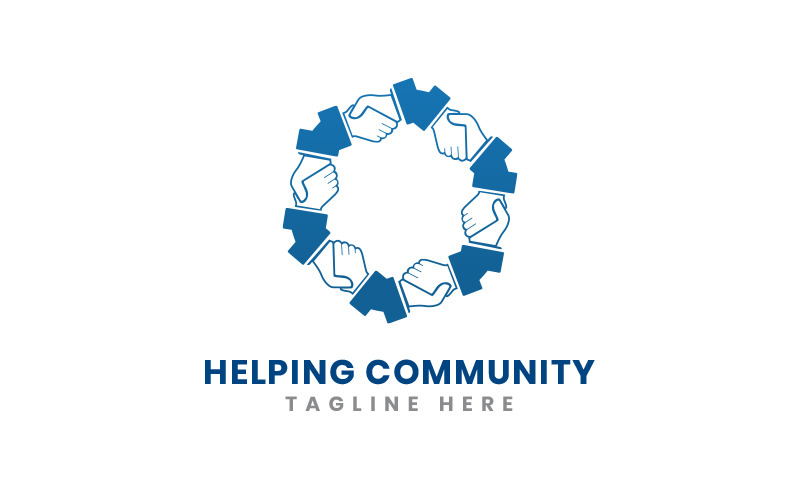 Helping Community Logo Template #164647 - TemplateMonster