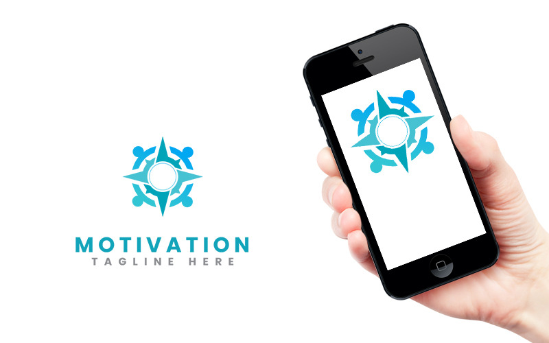 Motivation Abstract Logo Design Template - TemplateMonster