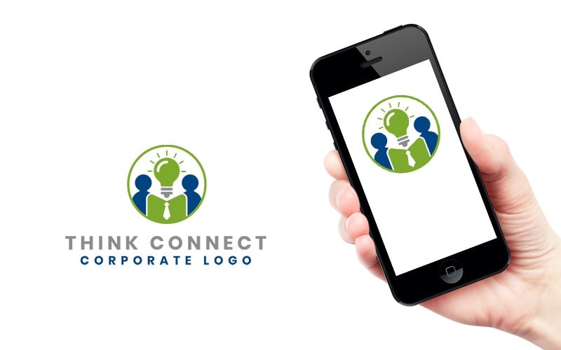 Think Connect Logo Design Template #164697 - TemplateMonster