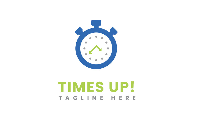 Time Clock Corporate Logo Design Template - TemplateMonster