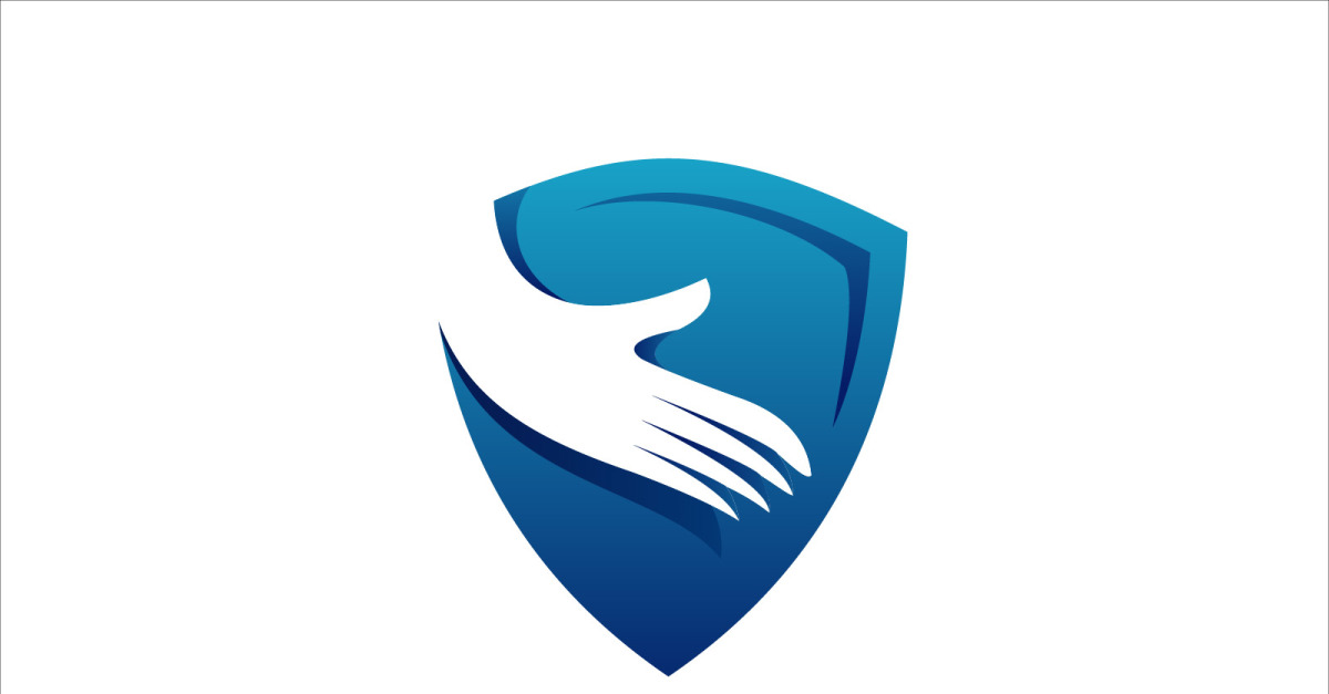 Hand Security Vector Logo Design Logo Template