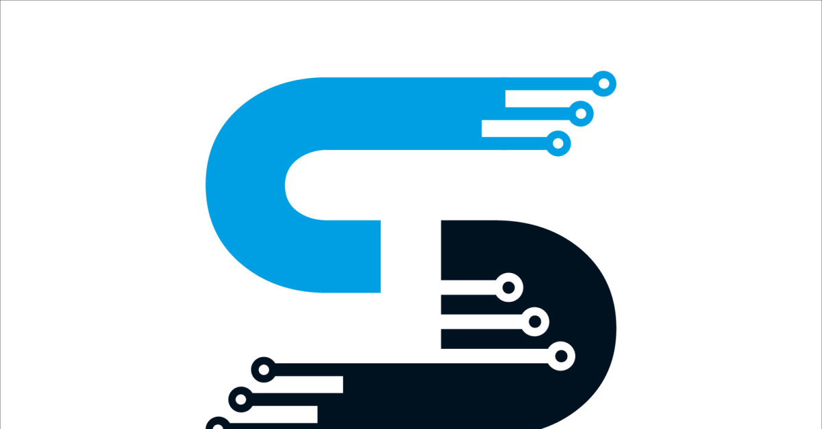 Letter S Technology Vector Logo Design Logo Template