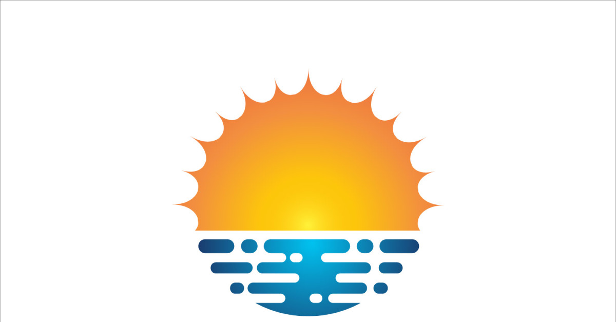 Sunset Vector Logo Design #165226 - TemplateMonster