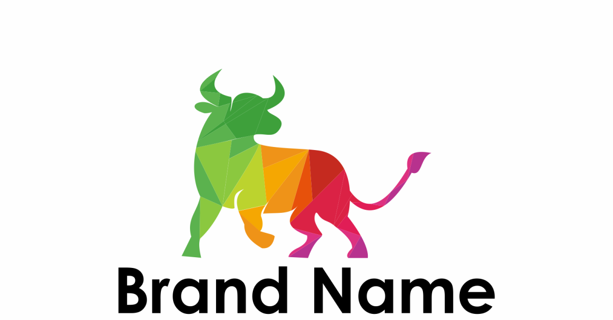 Full Color Bull Logo Template #165401 - TemplateMonster