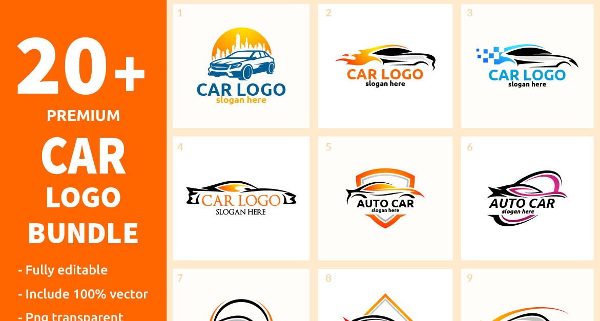 20+ Car Logo Bundle #165504 - TemplateMonster