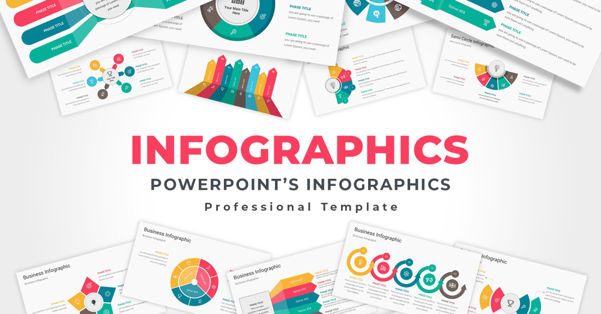 Infographie Pack 1 modèle PowerPoint - TemplateMonster