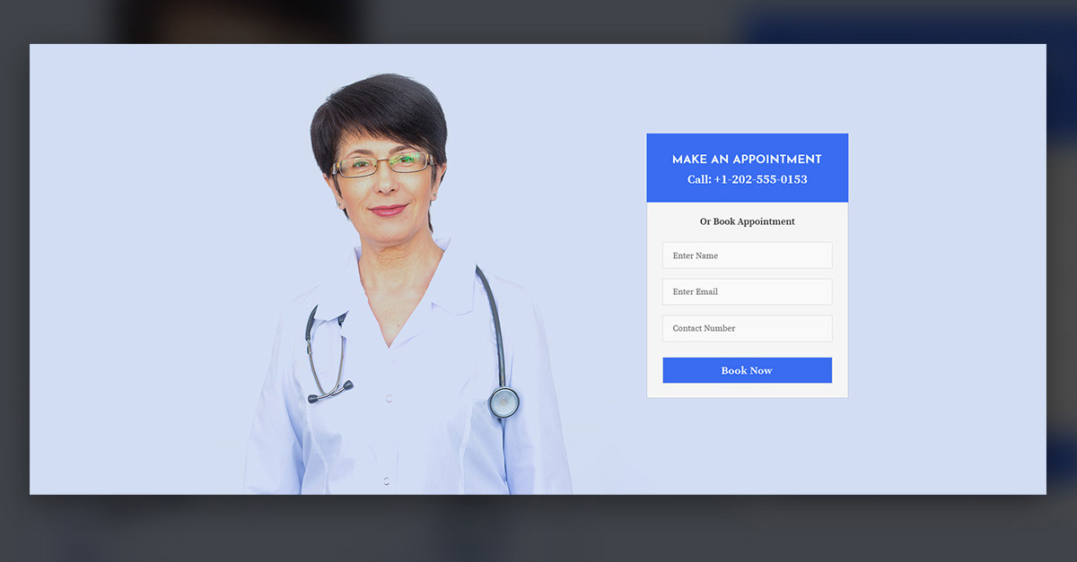 Tapir -Hero Header for Medical Websites - TemplateMonster