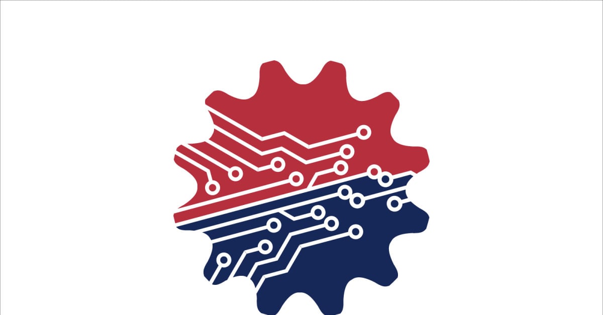 Gear Connect Vector Logo Template #166231 - TemplateMonster