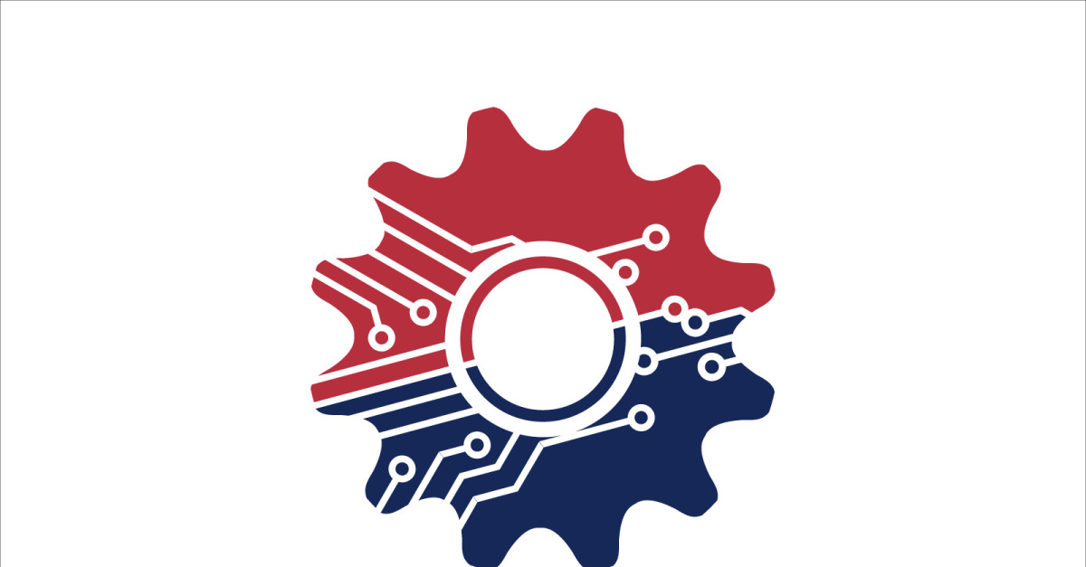 Gear Connection Vector Logo Template - TemplateMonster