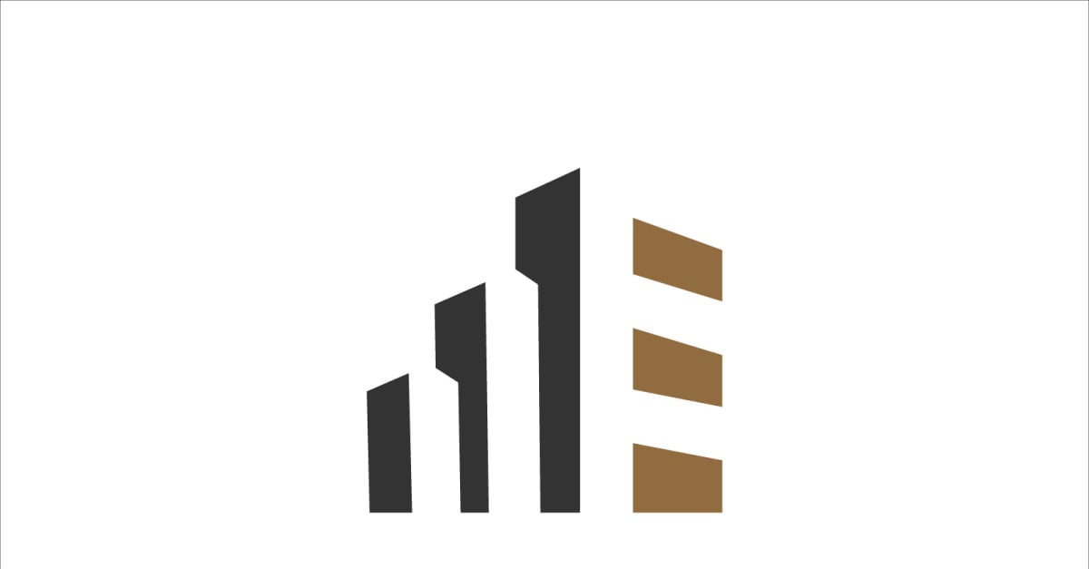 Simple Building Vector Logo Template - TemplateMonster
