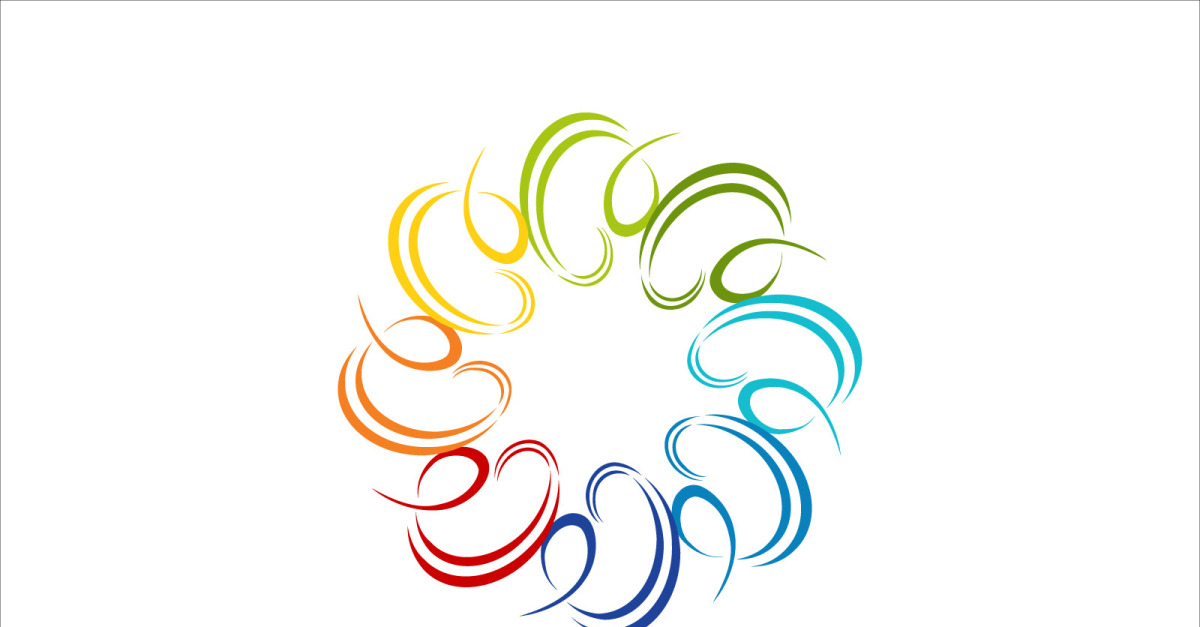 Circle Rainbow Ornament Vector Logo #166374 - TemplateMonster