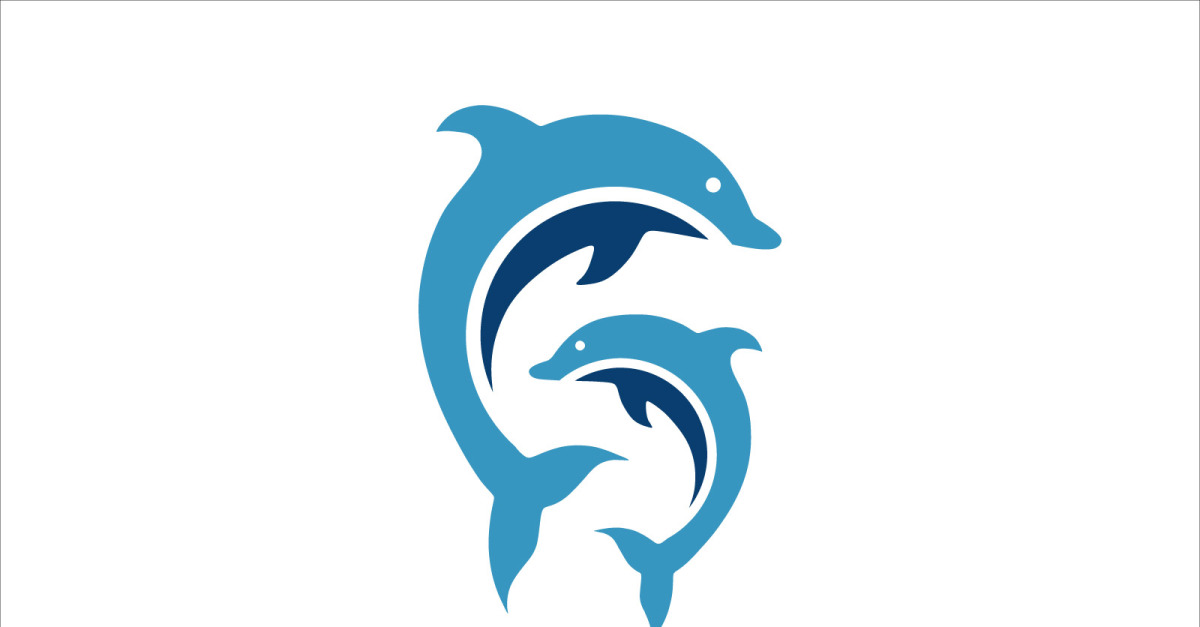 Dolphins Vector Logo #166400 - TemplateMonster