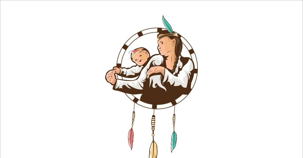Indian Parenting Vector Logo #166402 - TemplateMonster