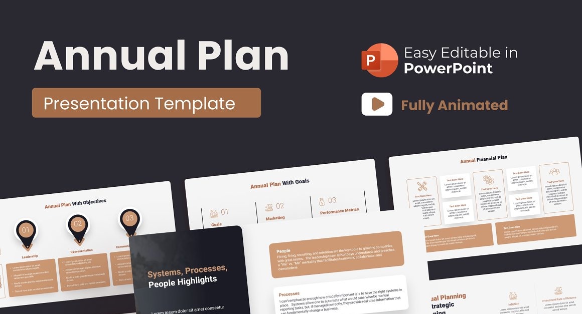 Annual Plan PowerPoint Presentation Animated