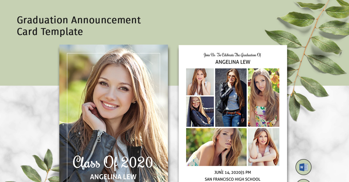 Graduation Announcement - Corporate Identity Template